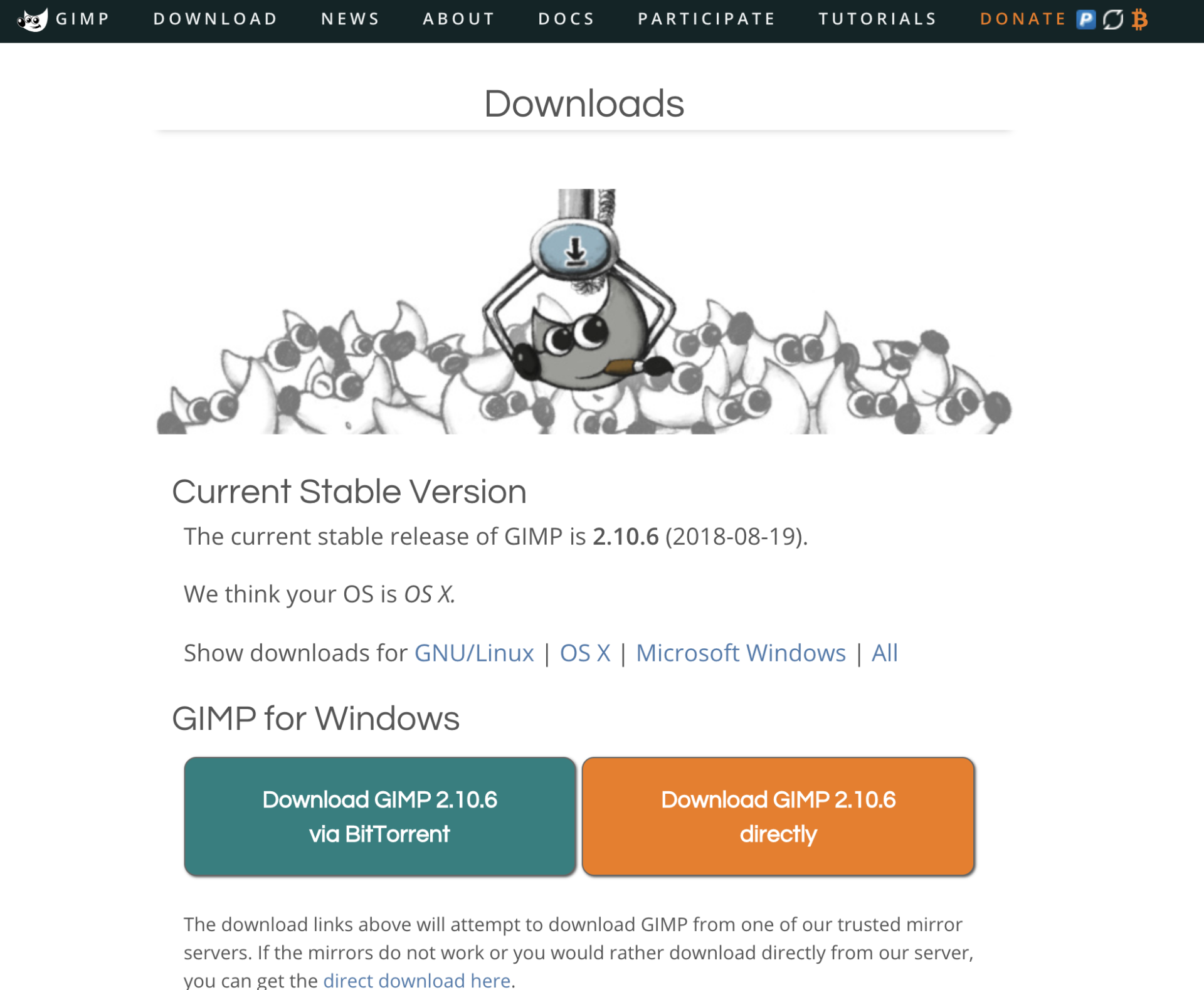 GIMP 1 インストール | Artplans